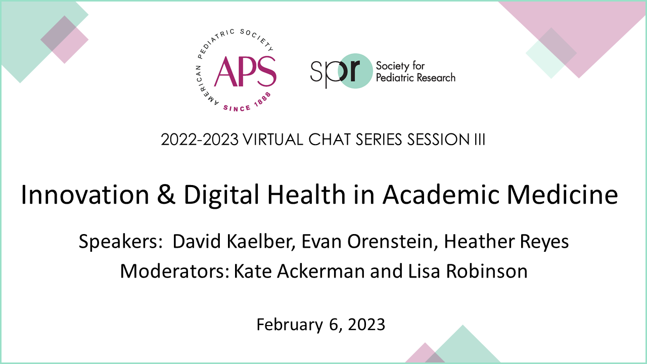 Innovation & Digital Health in Academic Medicine - Society for ...